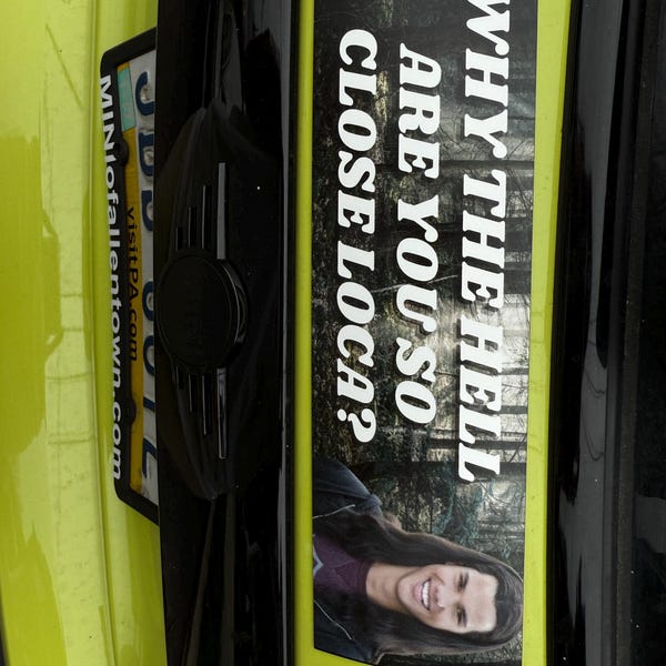 Custom Toyota High Mileage Club Car Bumper Sticker Magnet, 4WD 4x4 ...