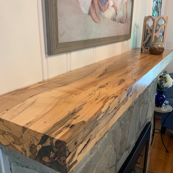 Live Edge Spalted Maple Shelf - Etsy
