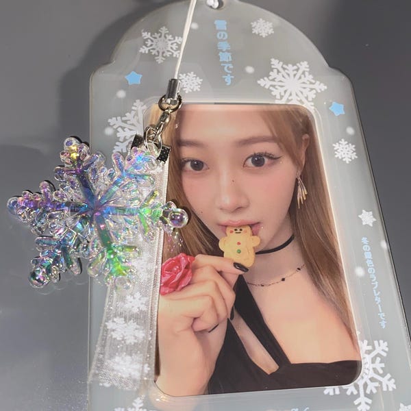 Decorated Lace Top Loader Photocards Holder K-pop Anime Card Collection ...