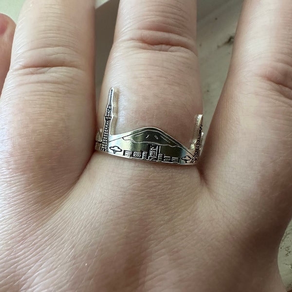 Custom City Ring • Cityscape Ring • Travel Ring • Skyline Ring ...