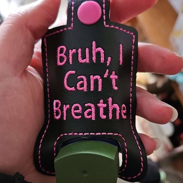 Bruh, I Can’t Breathe Personalized/monogrammed Asthma Inhaler Case ...