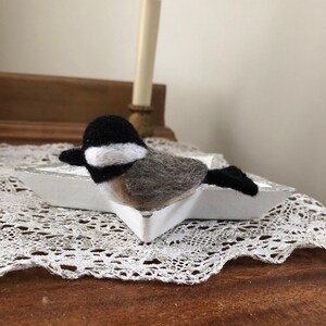 Black-capped Chickadee Felted Bird Handmade Bird Felted Chickadee ...
