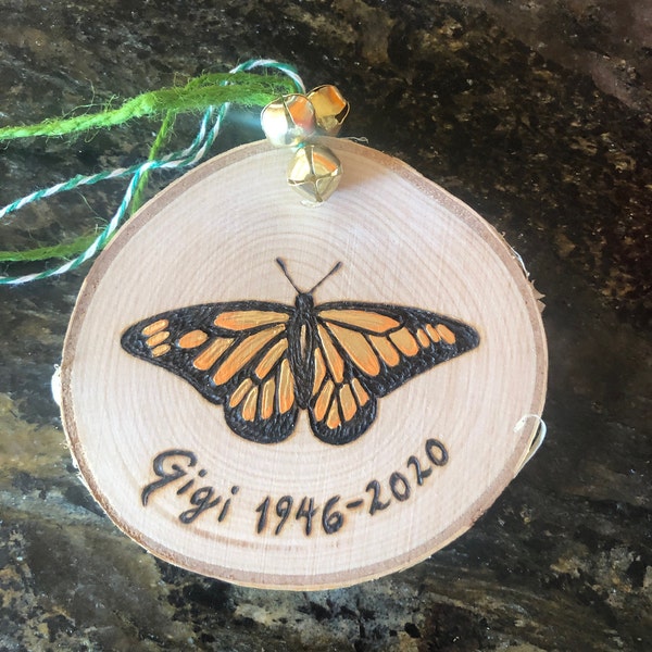 Monarch Butterfly 12-inch French Beech Wood Spoon, Personalization ...
