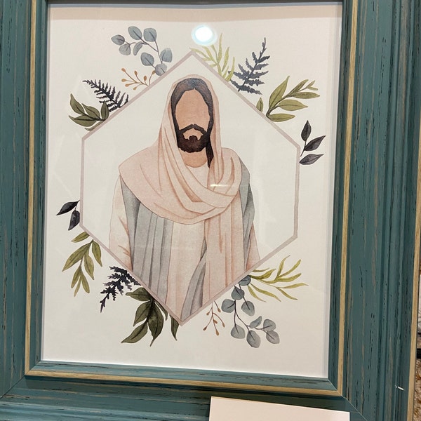 Jesus Christ Faceless Portrait Watercolor Print - Etsy