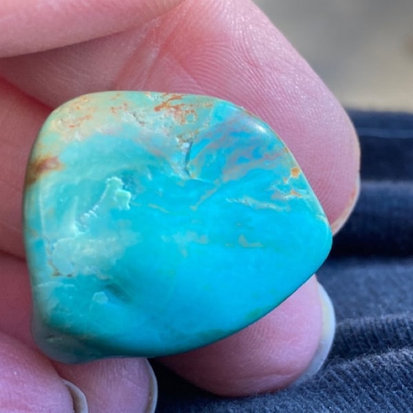 Natural Turquoise Tumbled Stone | Turquoise Pocket Stone | Healing ...