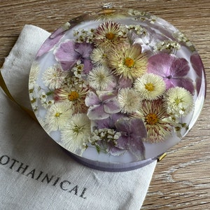 Botanical Card Pressed Flowers Real Flowers, Dried Handmade Floral Card ...