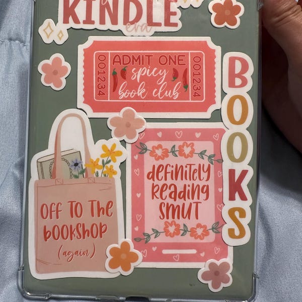 Pink Bow Kindle Insert Linen Paper Kindle Insert Book Gift Booktok ...