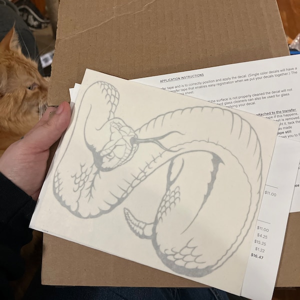 Snake Coiled Striking Vinyl Window Decal #BS064 - Etsy