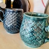 Ceramic Mug, Dragon Scale Mug, Handmade Pottery - Etsy