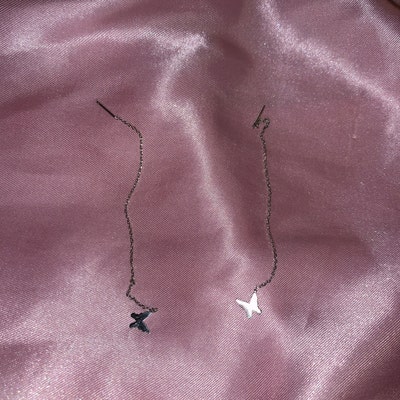 Sterling Silver Infinity Ear Climber, Crawler Earrings With Blue ...