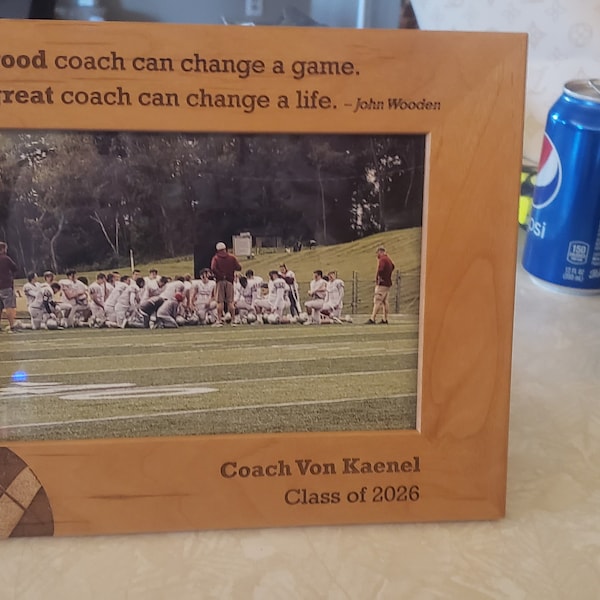 Personalized Football Coach Picture Frame by Lifetime Creations ...