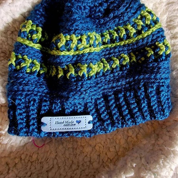 The Gracie Messy Bun Beanie Crochet Pattern | Adult Messy Bun Beanie ...