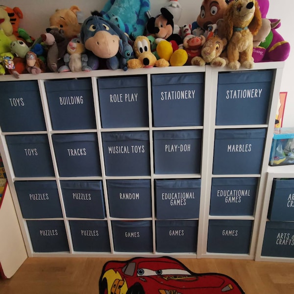 IKEA KALLAX DRONA Box Sticker Personalised Vinyl Labels Stickers Decals ...