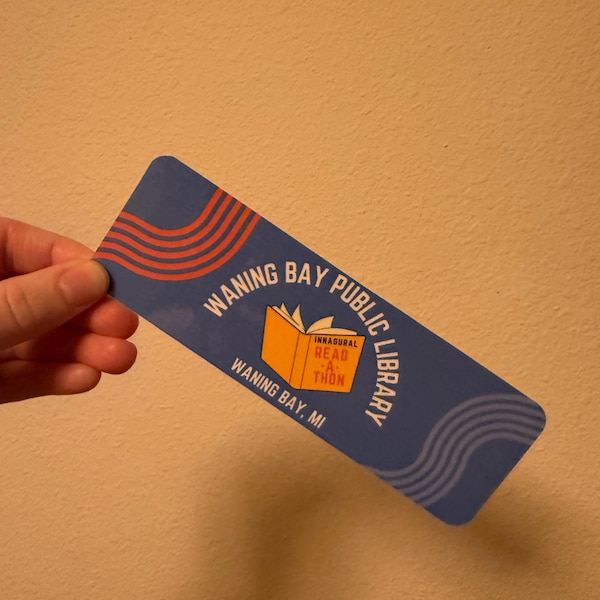 Waning Bay Michigan Public Library Read-a-thon Bookmark | Funny Story ...