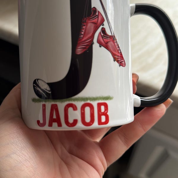 Football Mugs | Personalised Football Mug | Boys Football | Football ...