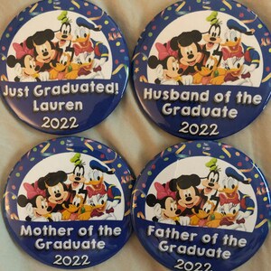 Girl's Trip Disney Buttons-disney Park Buttons-disney Park - Etsy