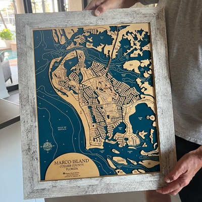 Gun Lake Map Custom Wood Map Art 3D Wall Art Contour - Etsy