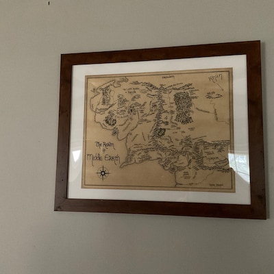 Map of Redwall: Aged, Handmade, Hand Drawn, Authentic Gift, Fantasy Art ...