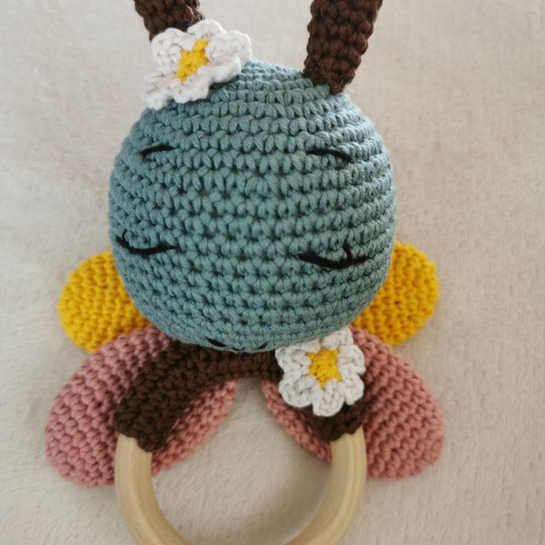 Crochet Baby Rattle Pattern, Crochet Butterfly Patterns English/spanish ...