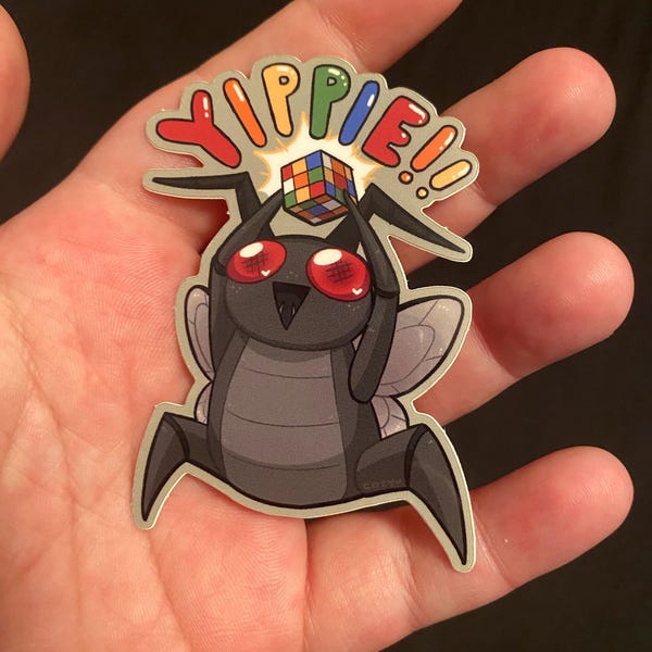 Loot Hoarding Bug YIPPIE 3 Inch Glossy Vinyl Sticker (lethal Company ...