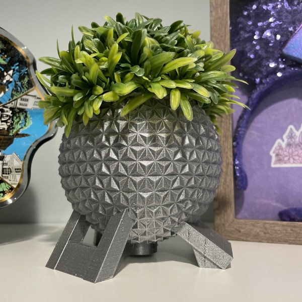 EPCOT Spaceship Earth Planter ( Disney World Inspired Geometric Planter ...