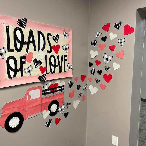 Loads of Love - Valentines Truck - February Bulletin Board Kit - Etsy