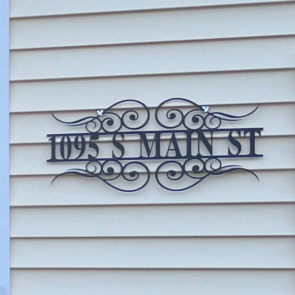 Custom Metal Address Sign, Custom Street Address Sign, Address Plaque ...