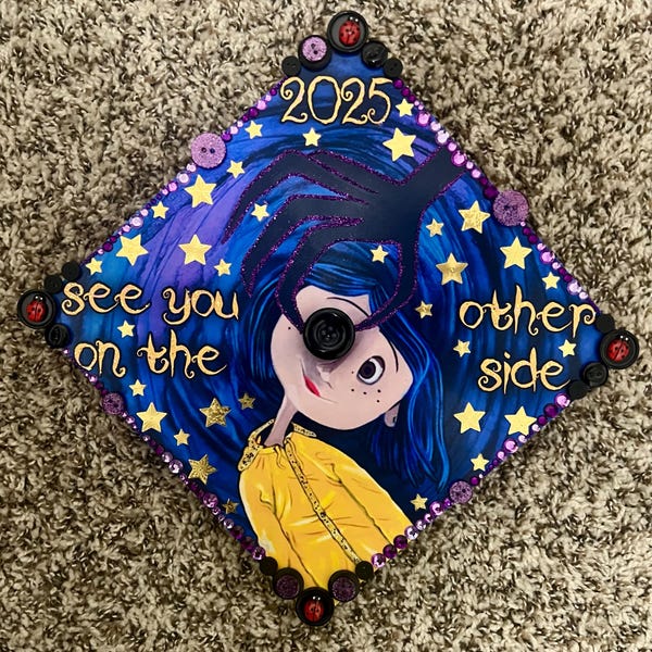 Virgin Mary Printed Graduation Cap Topper, Virgencita Hispanic Printed ...