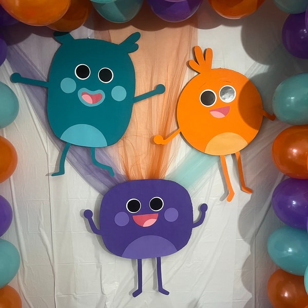 Bumble Nums Party Characters - Etsy