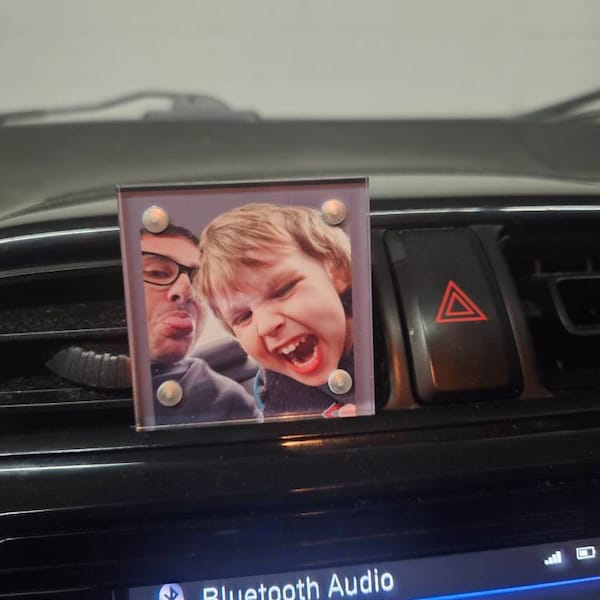 Car Photo Frame Holder, Personalized Picture Frame for Your Car's Sun ...