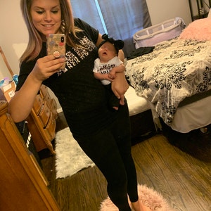 Animal Print Mama Shirt Mamas Mini Mamas Girl Shirt Matching Mommy and ...