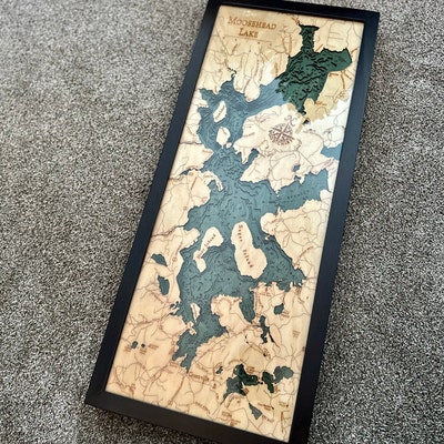 Cape Cod Wood Carved Map Grey Frame - Etsy