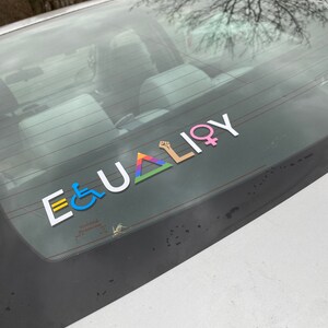 Equality Vinyl Decal 10.3 X 1.9 Just Be Nice | Etsy