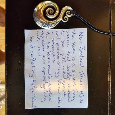 Maori Koru Trinity Hand Carved in Bone for Family Unity & - Etsy