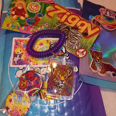 Lisa Frank Keychains, 90's Inspired, Choose One, Party Favors ...