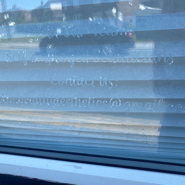 Custom Vinyl Window Decal Lettering Stickers / Personalised Text ...