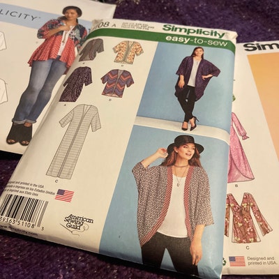 Long Vest Coat and Pants Sewing Pattern Simplicity 8177 Mimi - Etsy