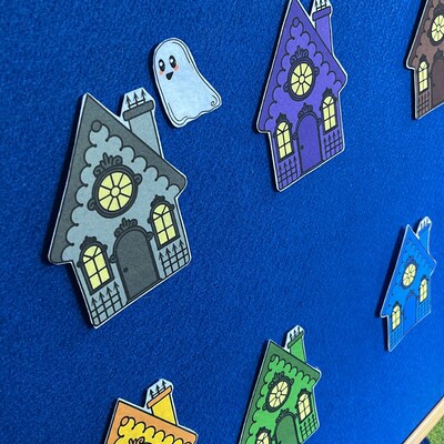 5 Little Ghosts Felt Board Story // Flannel Board Pieces // Pretend ...