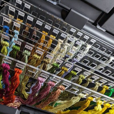 20 HOLE Hanging File Thread Organizer 1/8 Thick - Etsy