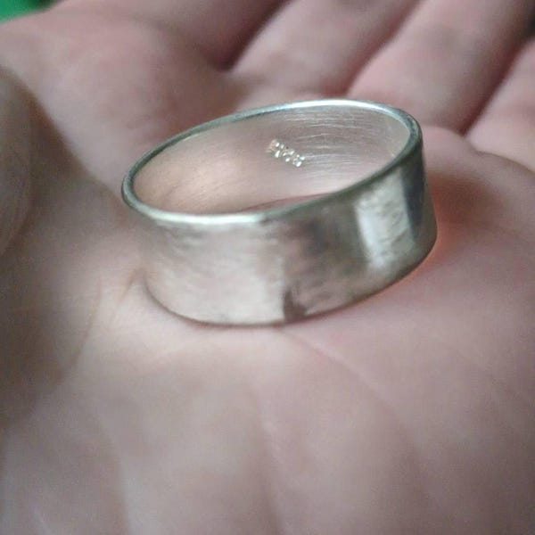 Silver Dome Ring Chunky Dome Stackable Chunky Silver Ring, Statement ...