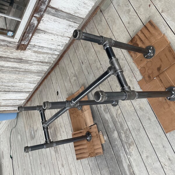 Industrial Pipe Shelving, Parts Kit diy 2 Shelves X 40 Tall, Choose ...