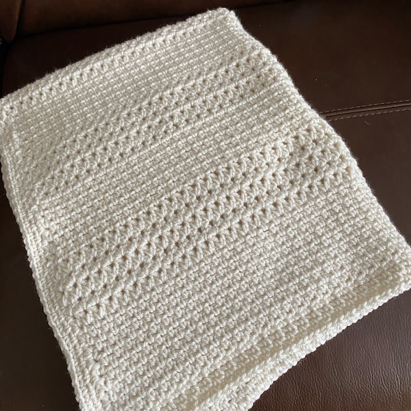 Crochet Throw Blanket Pattern, Baby Blanket Crochet Pattern, Simple ...