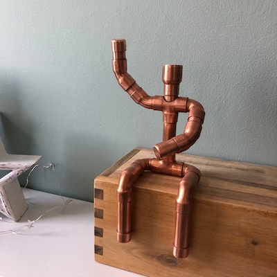 Handmade Copper Man Ornament Waving Copper Man Copper - Etsy UK