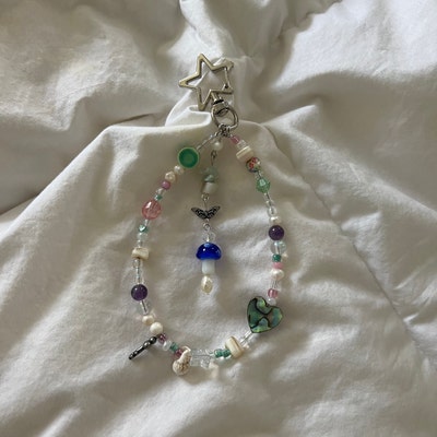 Personalized Keychain // Beaded Keychain // Colorful // Cute // Gift ...