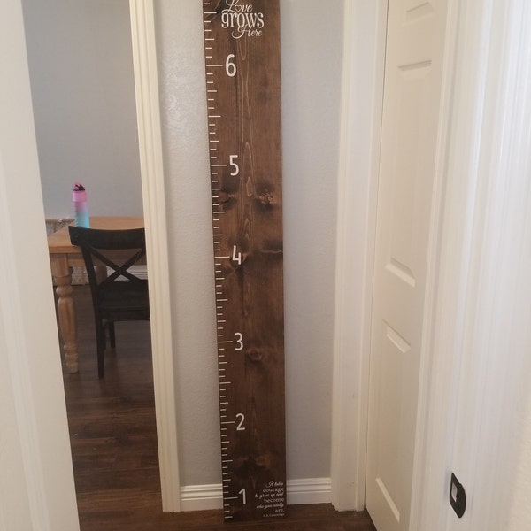 DIY Growth Chart Ruler Vinyl Decal Kit - Modern Style - Etsy