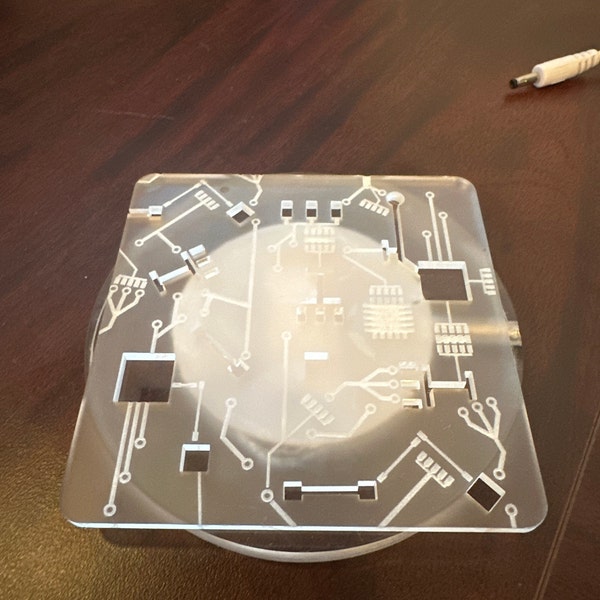 Circuit Board Coaster | Transparent Engraved Coaster | Computer Geek ...