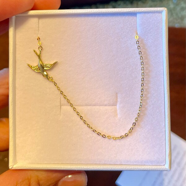 Small Bird Necklace, Tiny Bird Necklace, Dainty Bird Necklace, Petite ...