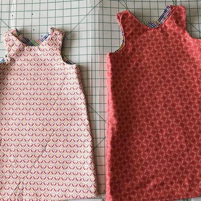 A-line Dress Pattern for Girls Reversible Aline Dress Sewing Pattern ...