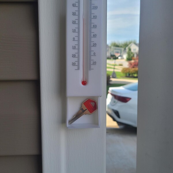 Thermometer Diversion Safe Container Key Lock Box Outdoor for House ...