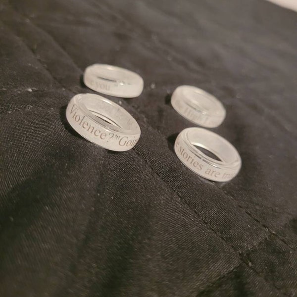 Fourth Wing Book Page Ring - Etsy